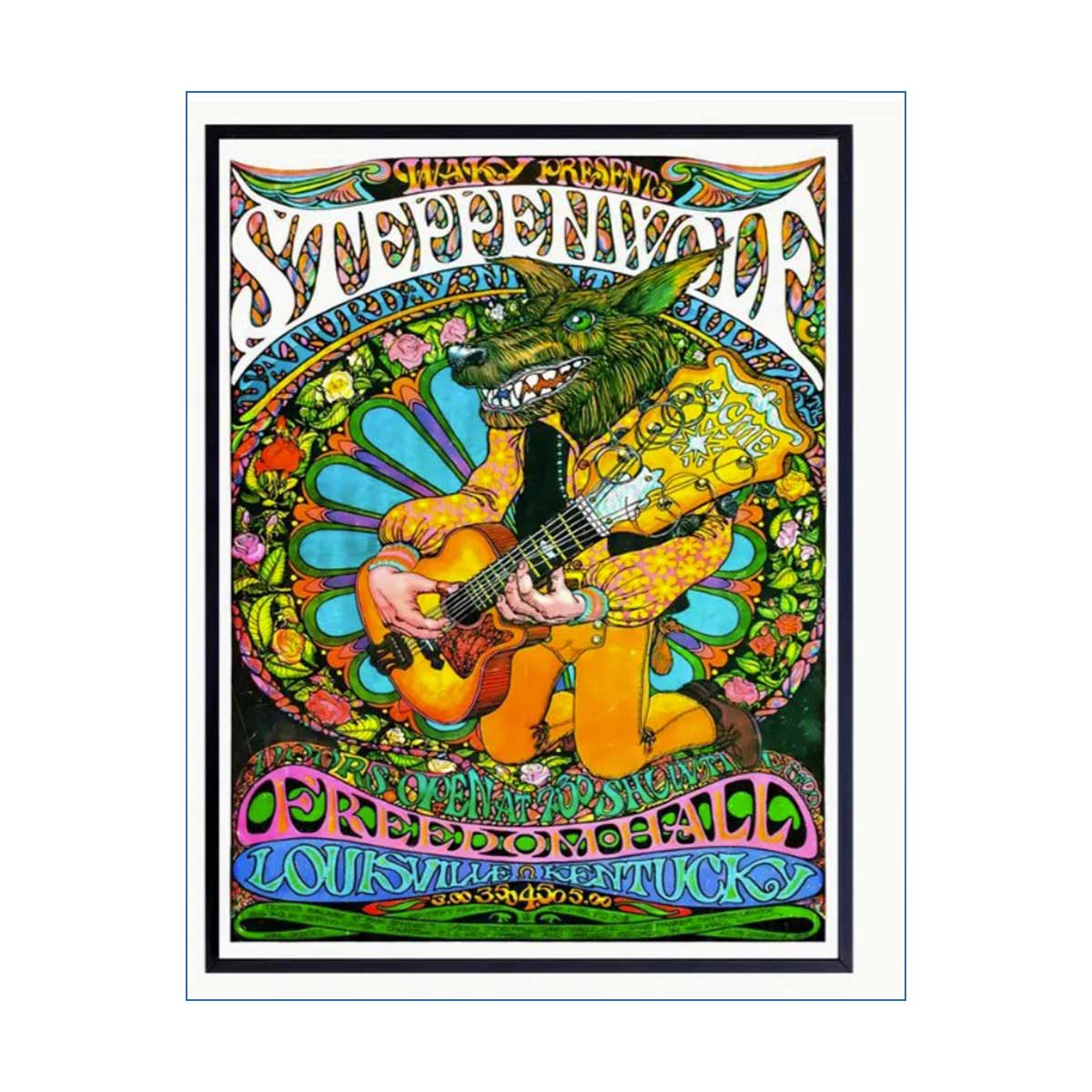 Steppenwolf Concert 1969 Louisville Canvas Poster – Rock N Sport Store