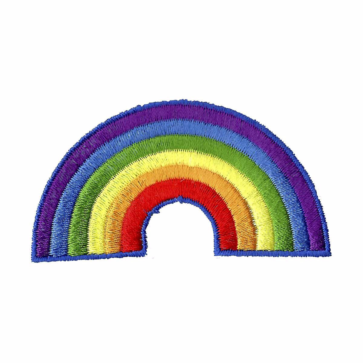 Rainbow embroidered iron on patch – Rock N Sport Store