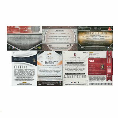 7 Card MLB Lot Baseball Cards Sports Game Worn Jersey Serial Number ...